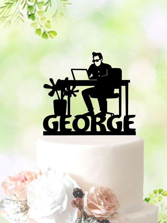 Computer Cake Topper Programming Cake Topper Geek Birthday - Etsy Australia