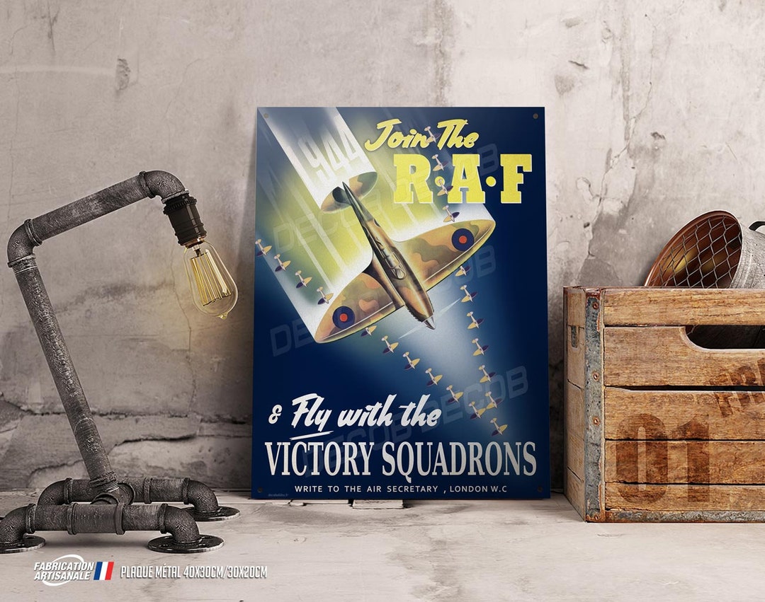 Metal Plate Deco Reproduction Displays WW2 Join the - Etsy