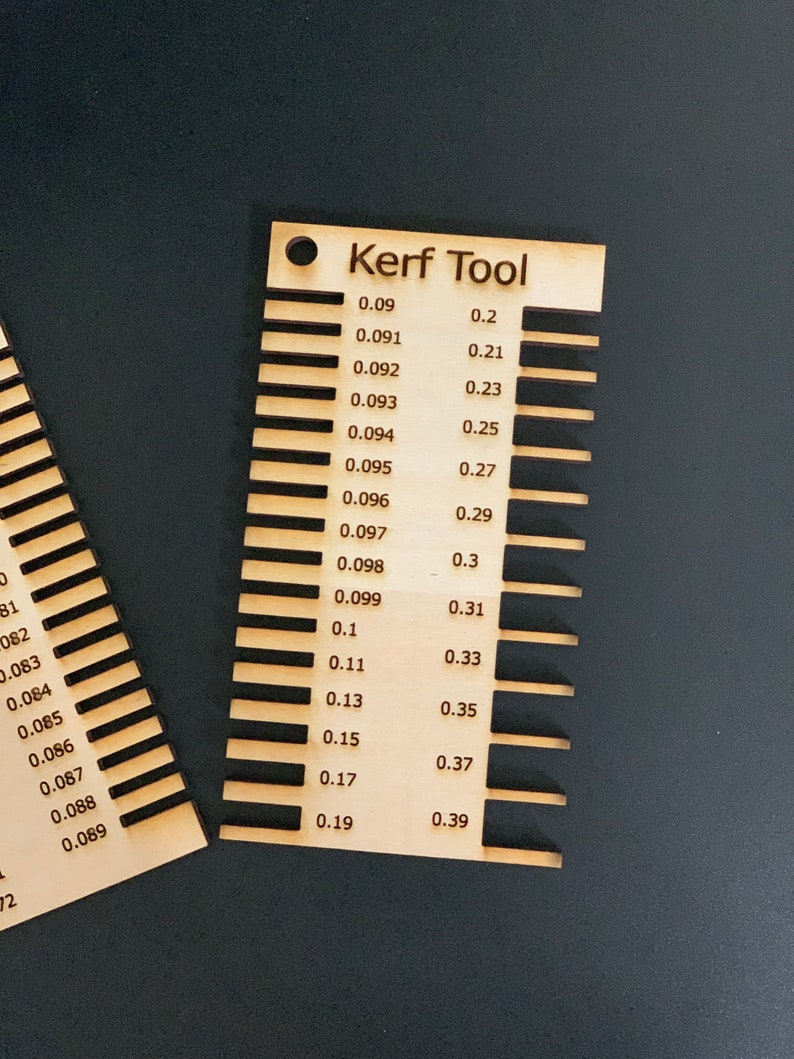Kerf Tool for Lasers, Laser SVG File, Digital Download, for 1/8" to 1/4 ...