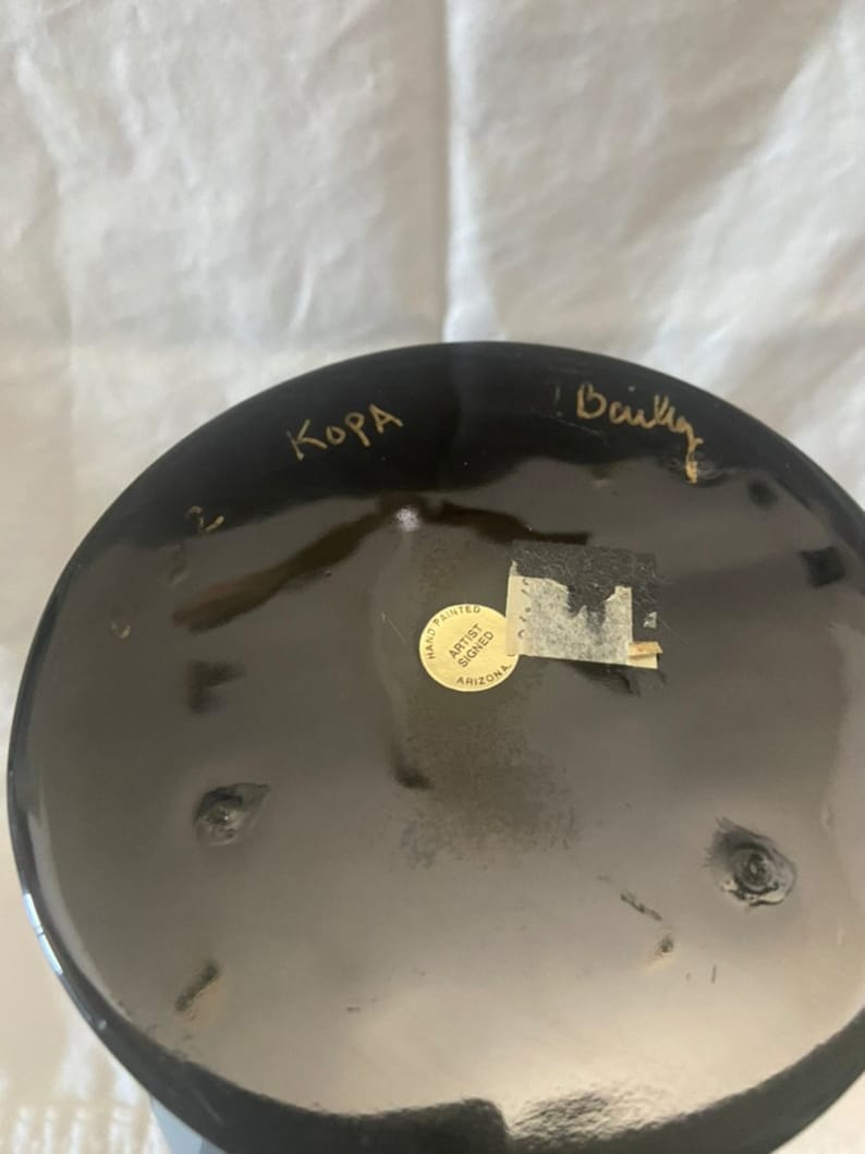 Native American Kopa Pottery Vase - Artist Signed - Etsy