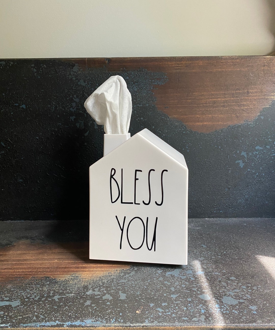 Rae Dunn Inspired Tissue Box Cover, Bathroom Decor, Living Room Decor ...