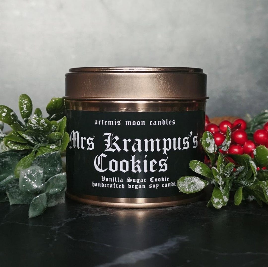 Mrs Krampus Cookies - Yule / Christmas Vanilla Sugar Cookies Vegan Gift ...