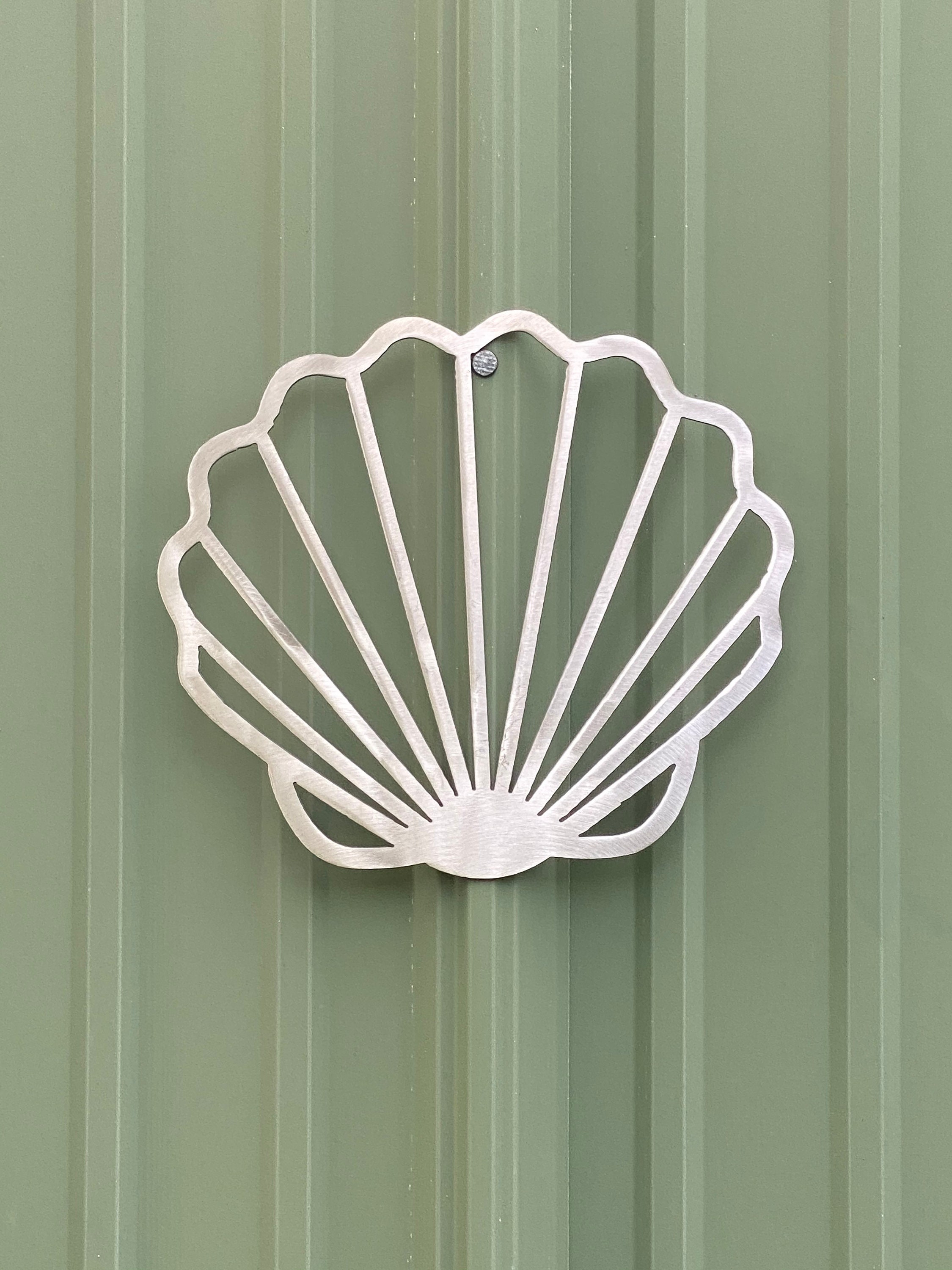 Metal Seashell Modern Wall Decor at Kaitlyn Guest blog