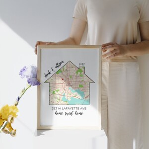 Personalized Housewarming Gifts, First Home Map, Our First House, Our ...