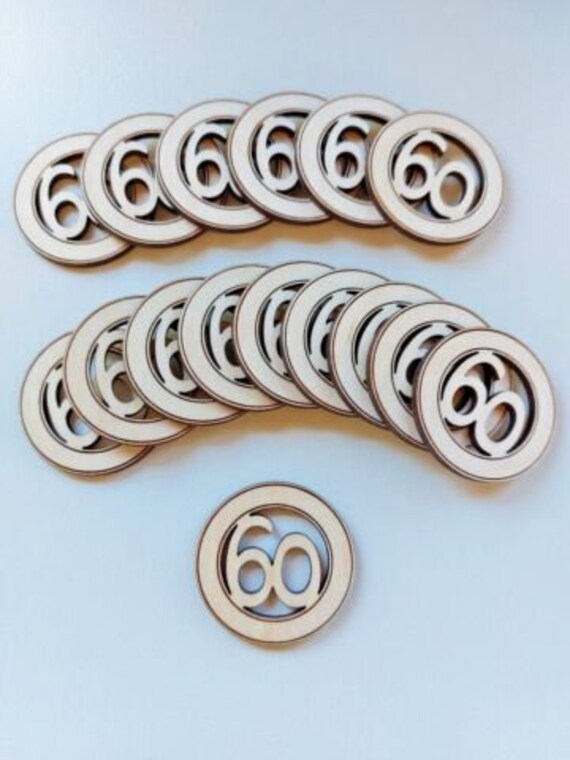 Streudeko 60 Geburtstag Tischstreu Deko Holz Jubiläum zum - Etsy.de