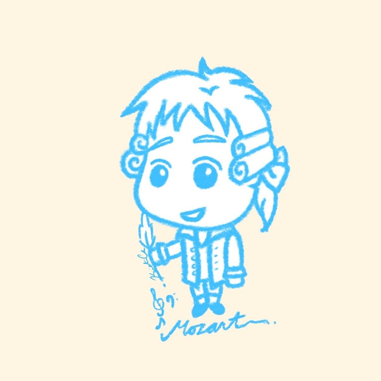 Chibi Mozart Sticker - Etsy