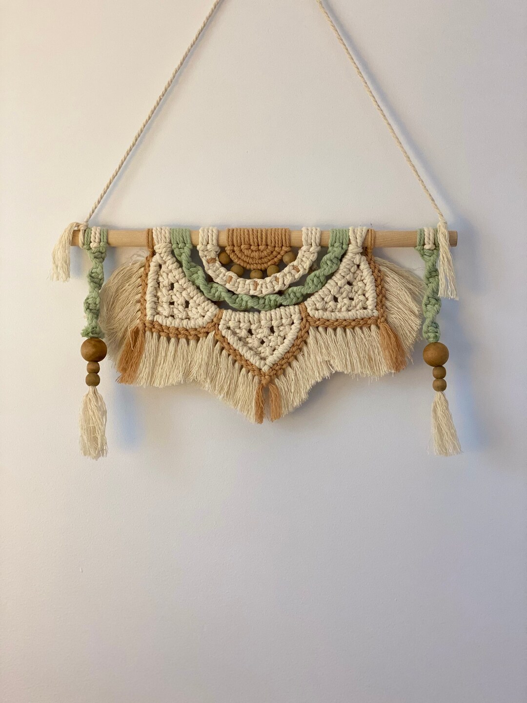 Small Macrame Half Mandala Wall Decor - Etsy