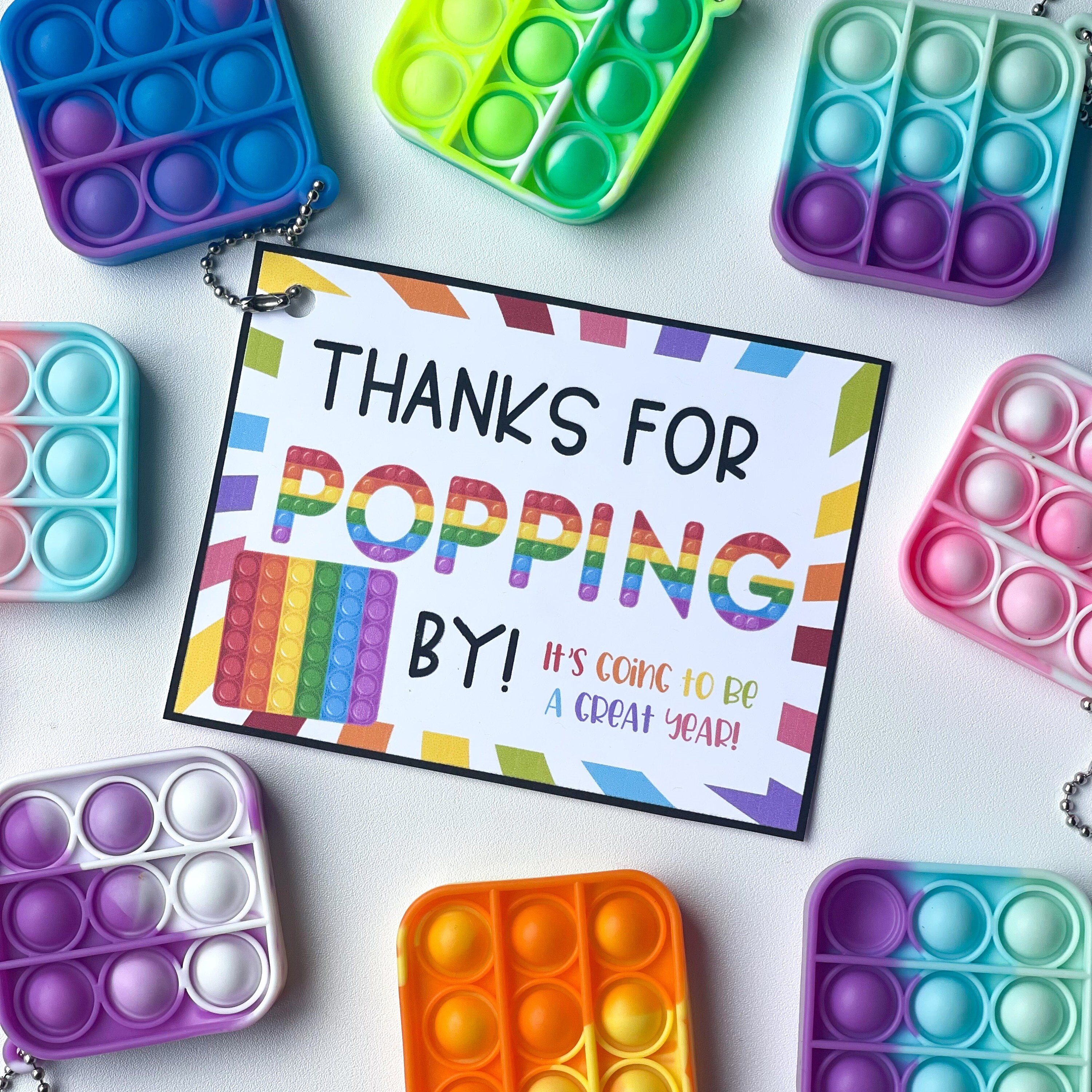 Pop It Student Gift Tag - Etsy