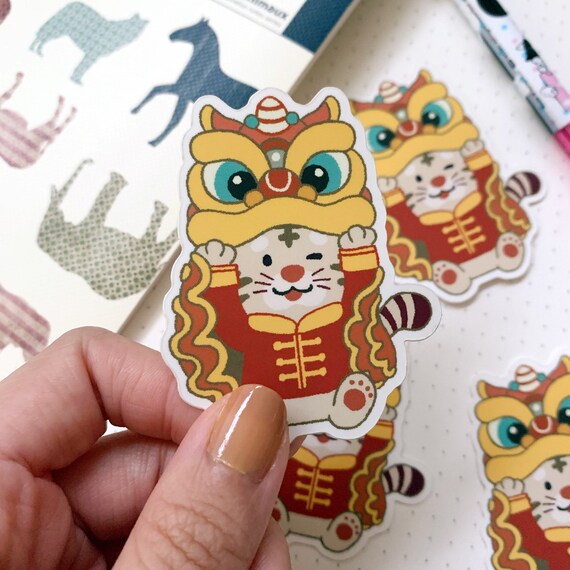 Chinese Lunar New Year of the Tiger 2022 Lucky Lion Dance - Etsy