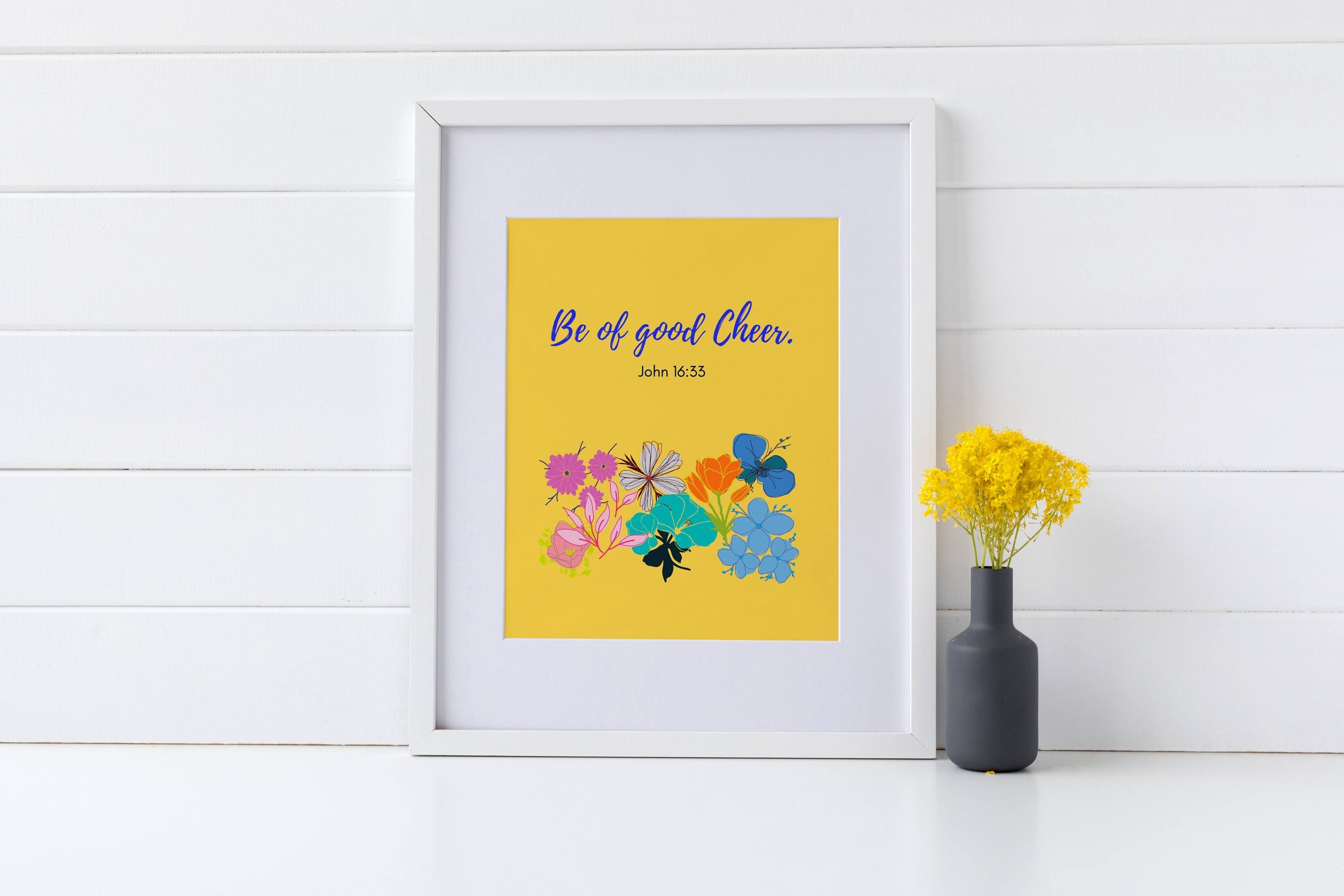 Be of Good Cheer, Printable Bible Verse Wall Art Instant Download ...