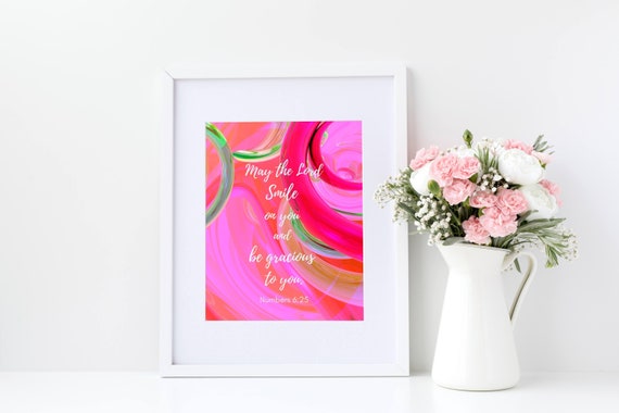 The Blessing Wall Art the Blessing Lyrics Printable Bible | Etsy