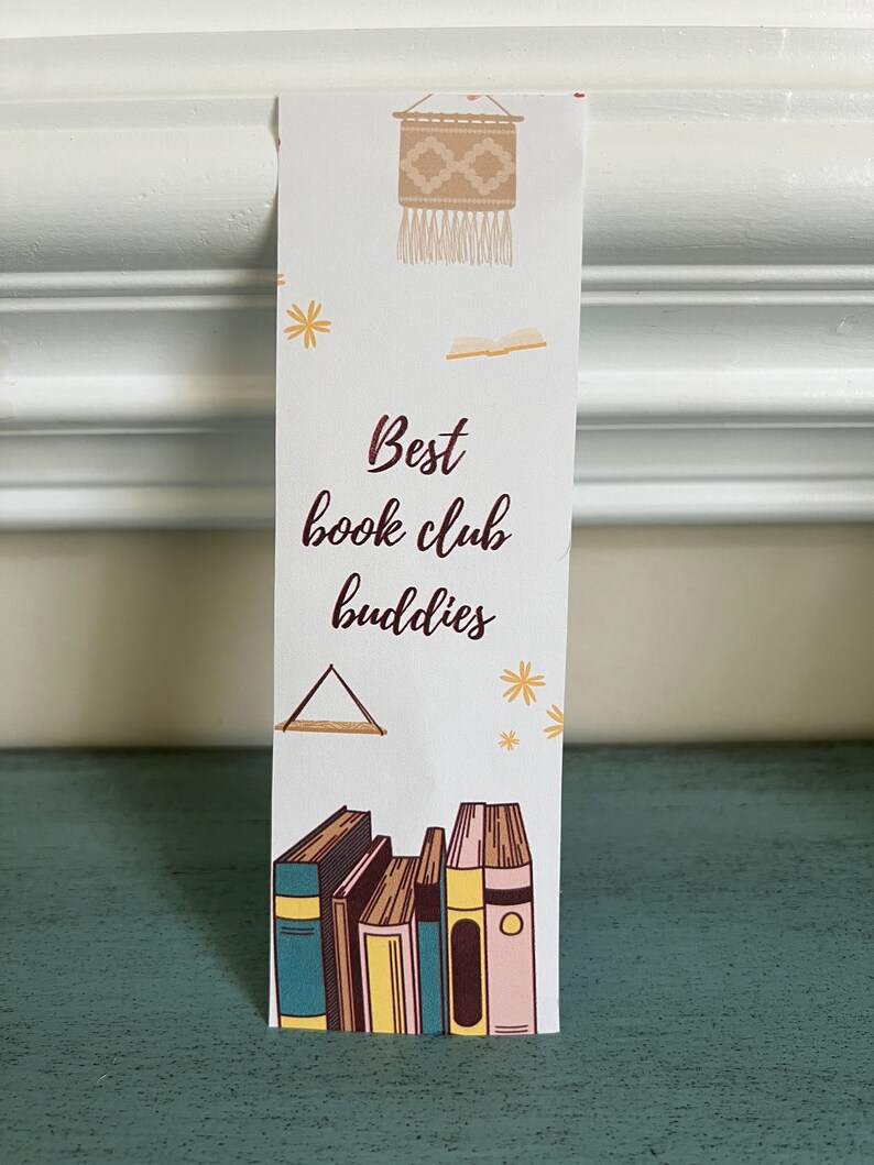 Printable Bookmarks, Book Club Gift Idea, Cute Bookmarks, Book Club ...