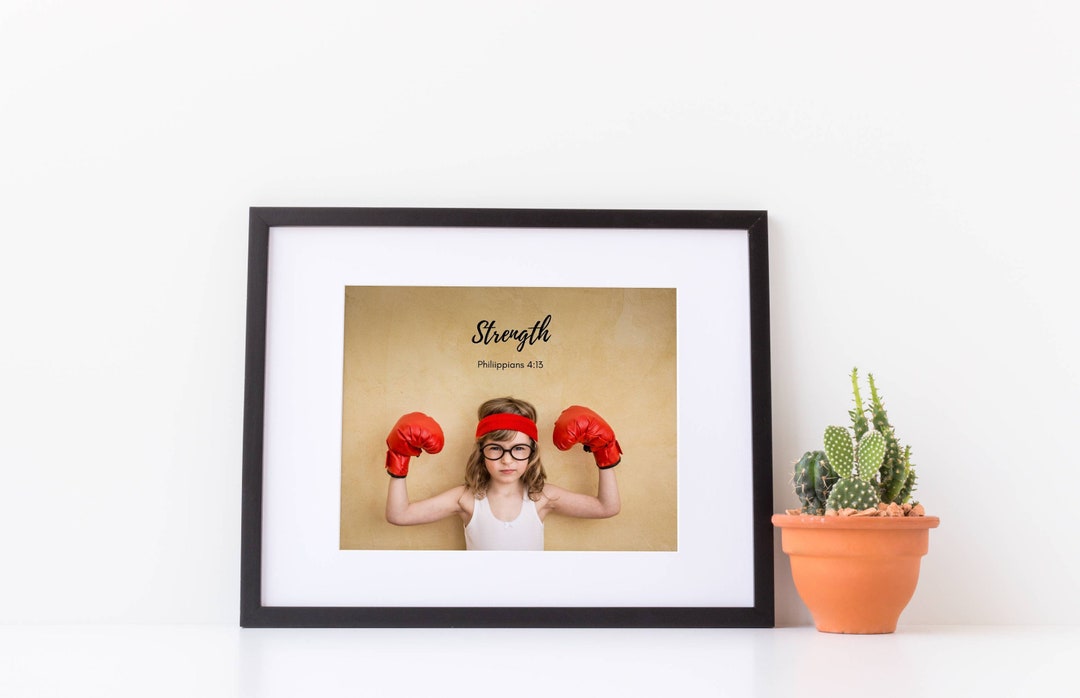 Fight Like A Girl Poster, Strength Affirmation Wall Art (PDF) - Etsy