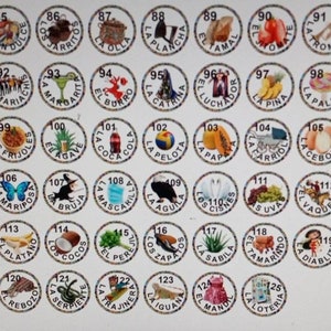 125 Loteria Circulos Para Fichas PDF - Etsy