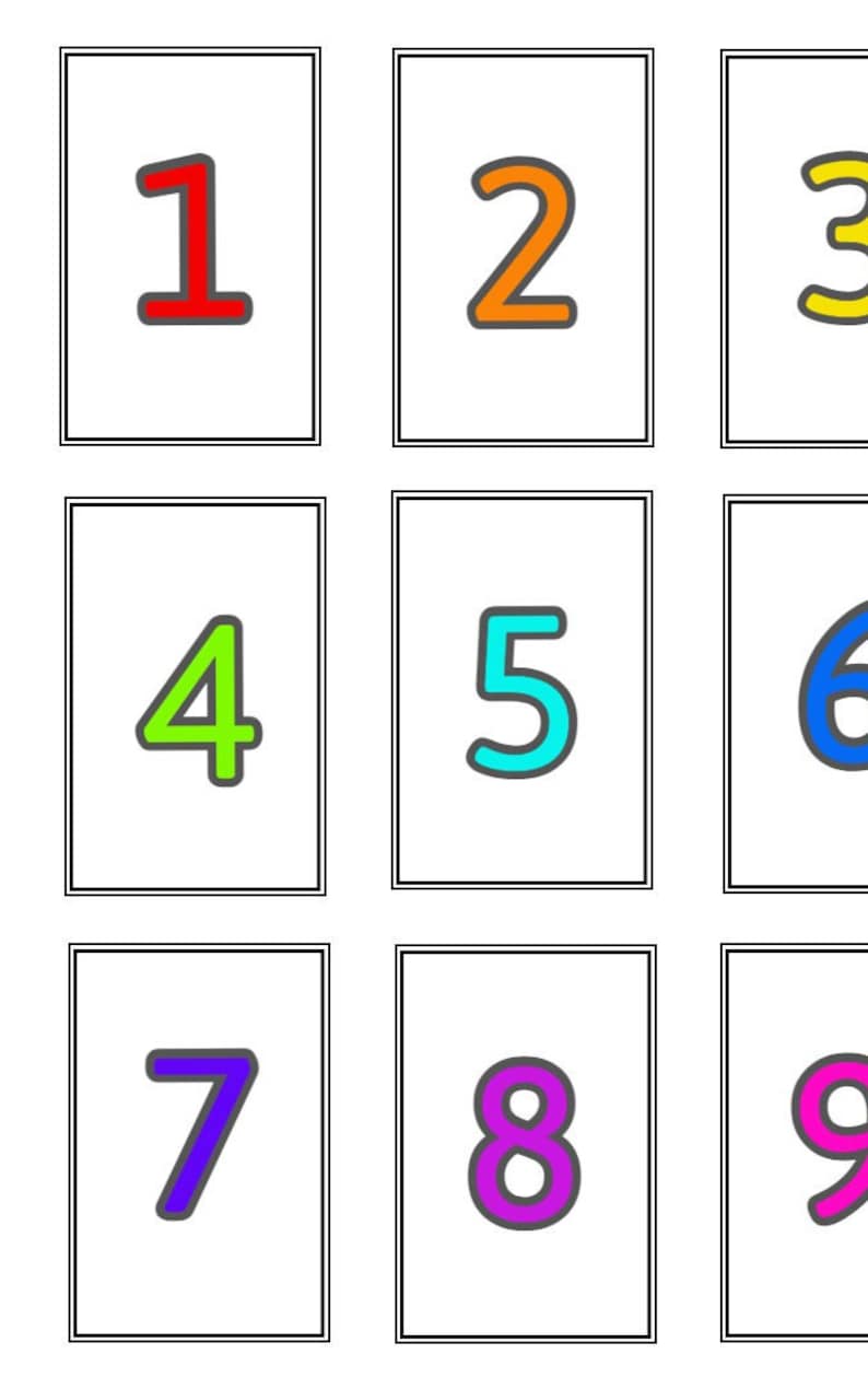 Baraja de Numeros PDF - Etsy México