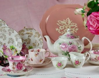 Mismatched Tea Set - Etsy