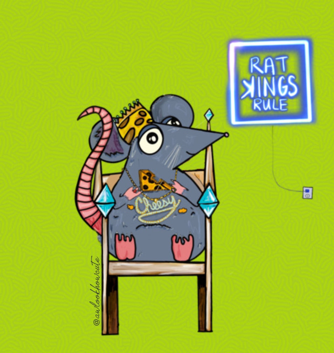 Rat King, Rat Wall Art, Mouse Wall Art, Pop Art - Etsy