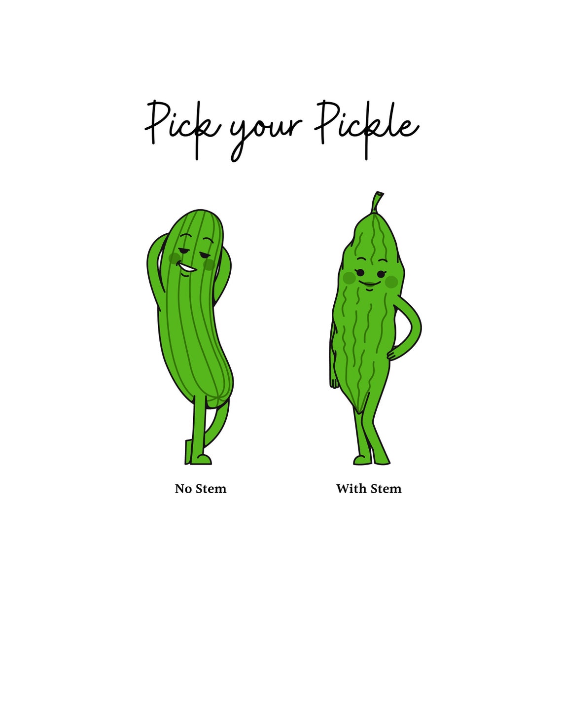 Pick Your Pickle Tshirt Pocket Pickle Tshirt Cartoon Pickle - Etsy