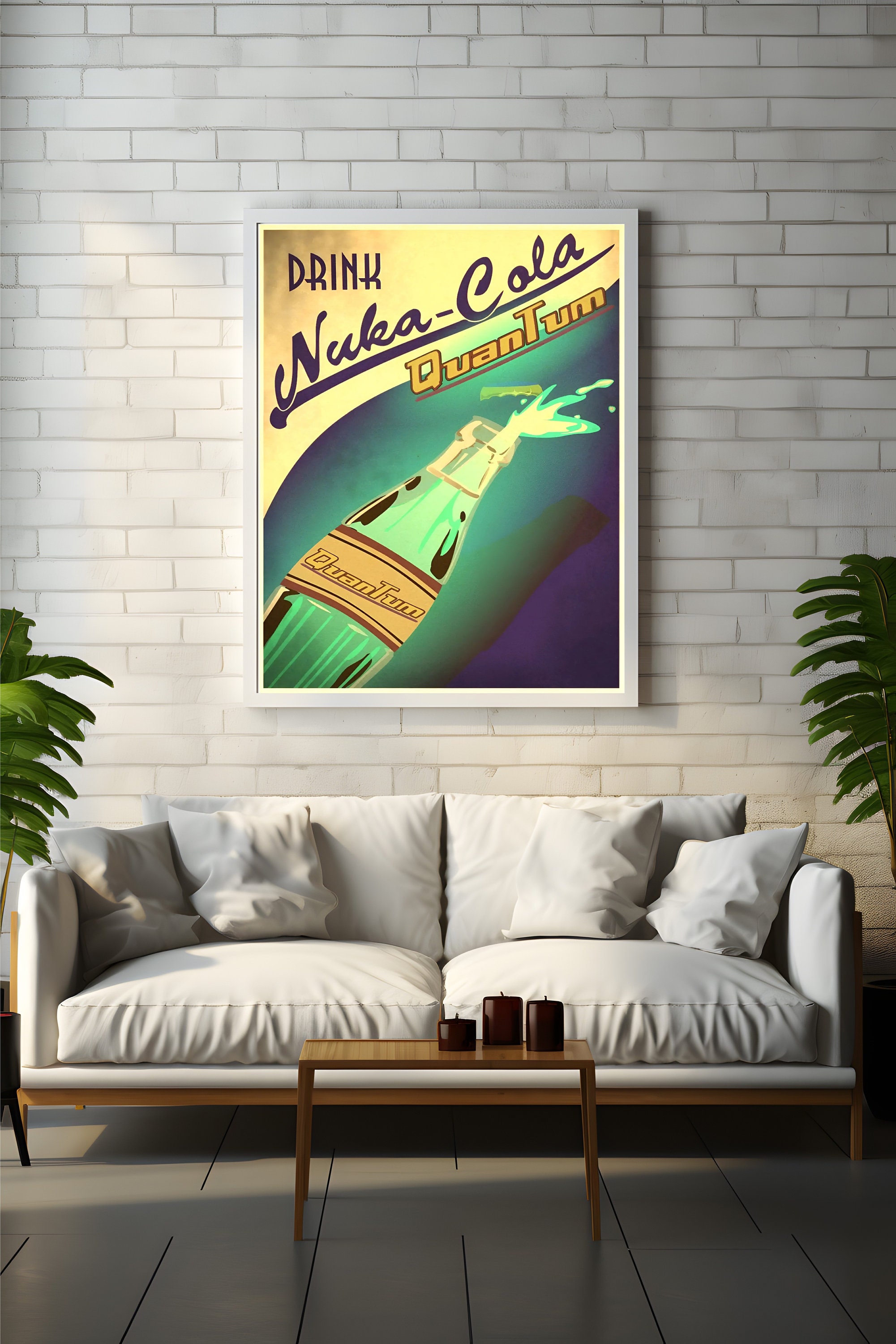 Fallout Quantum Drink Poster, Nuka Cola Vintage Look Poster Fallout ...