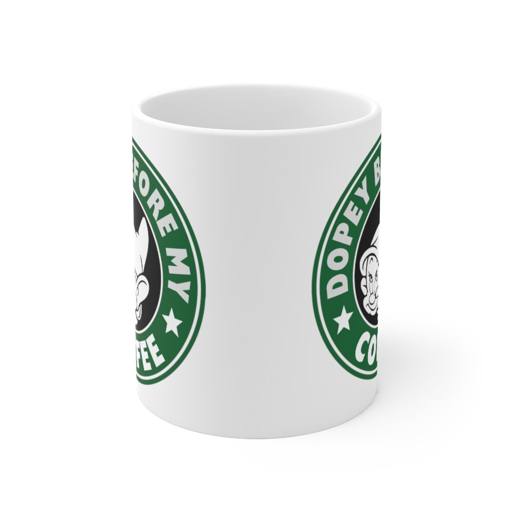 Disney Dopey Before Coffee Starbucks Funny Mug Disney Fan Gift | Etsy