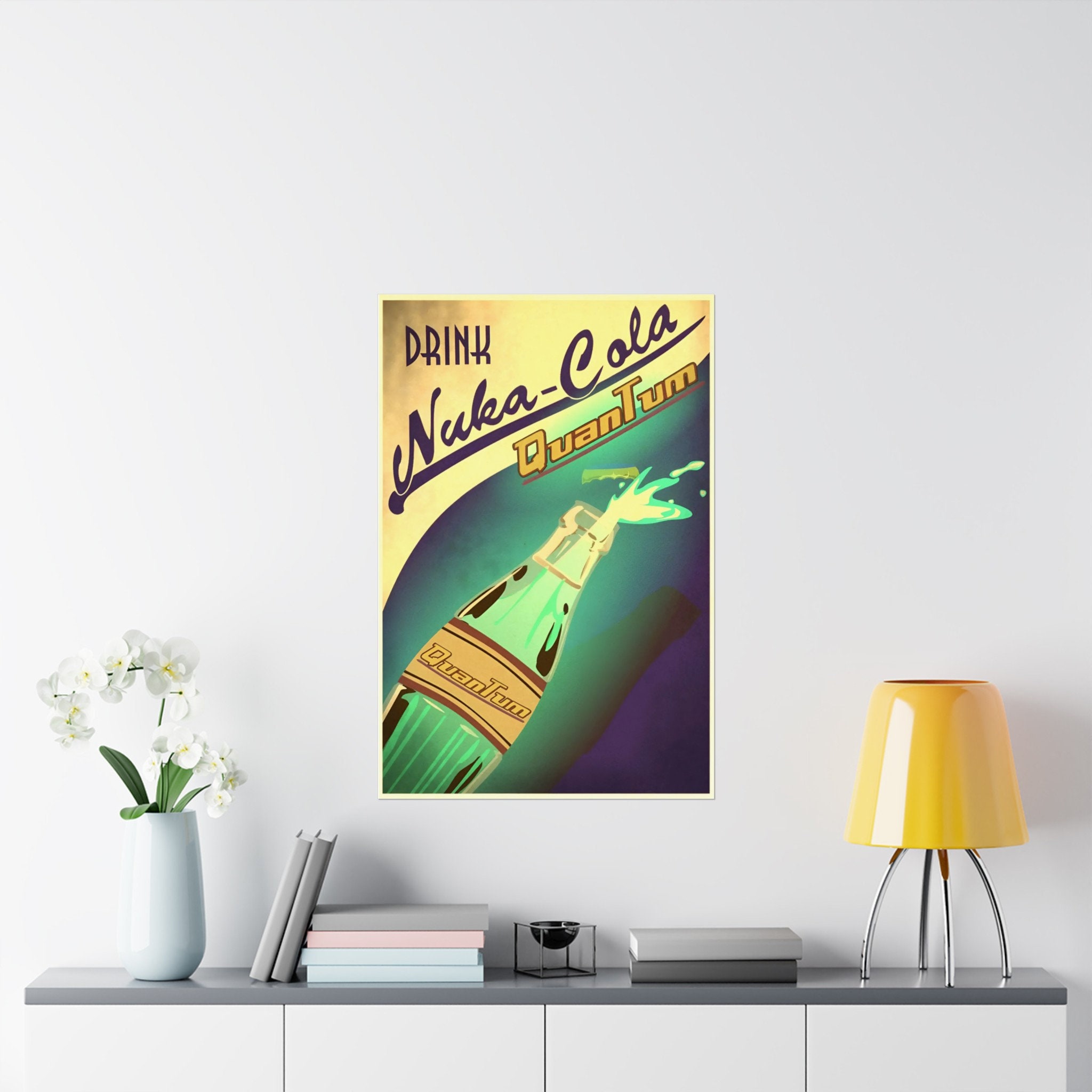 Fallout Quantum Drink Poster, Nuka Cola Vintage Look Poster Fallout ...