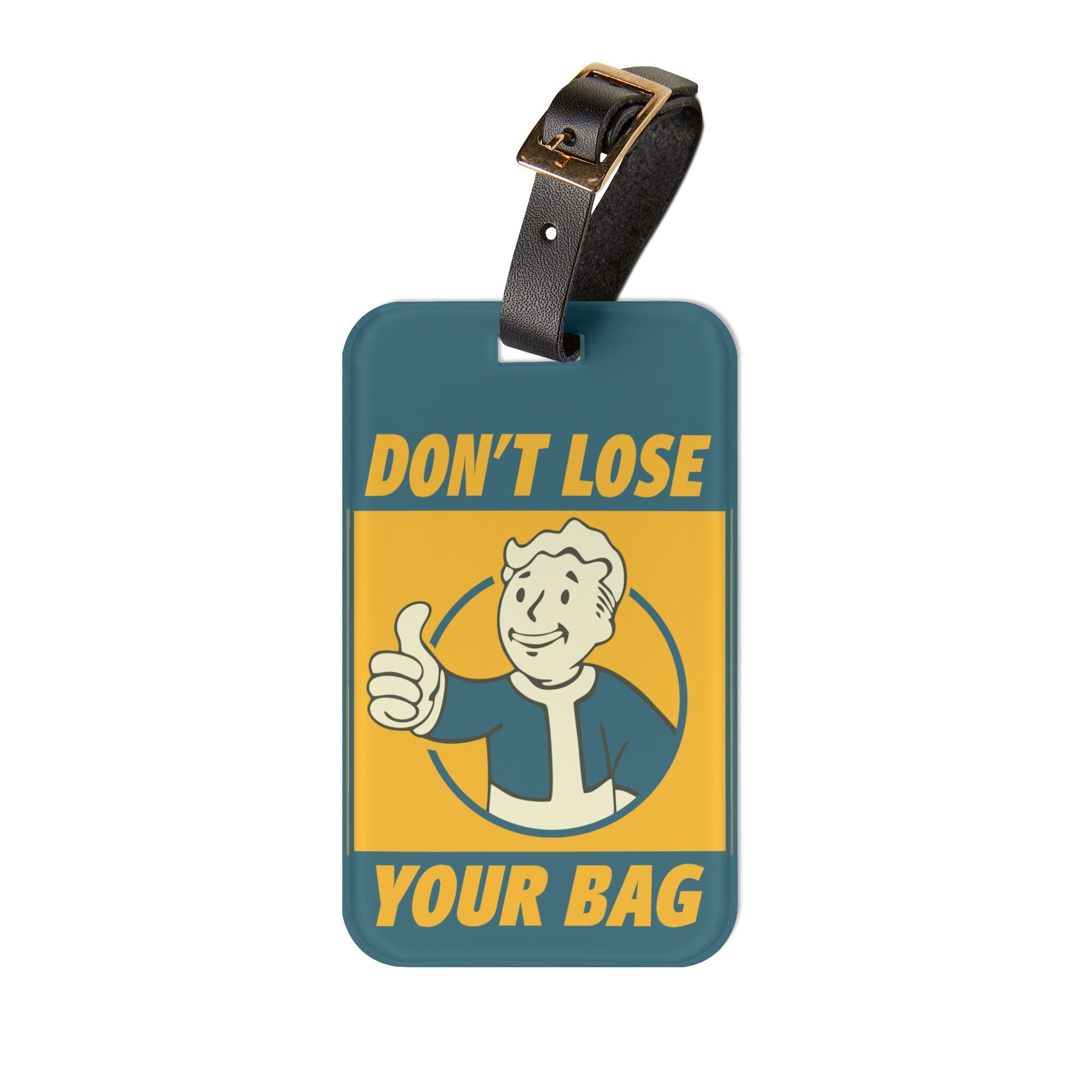 Fallout Don't Lose Your Bag, Pip-boy, Vault Boy Bag Tag, Fallout Boy ...