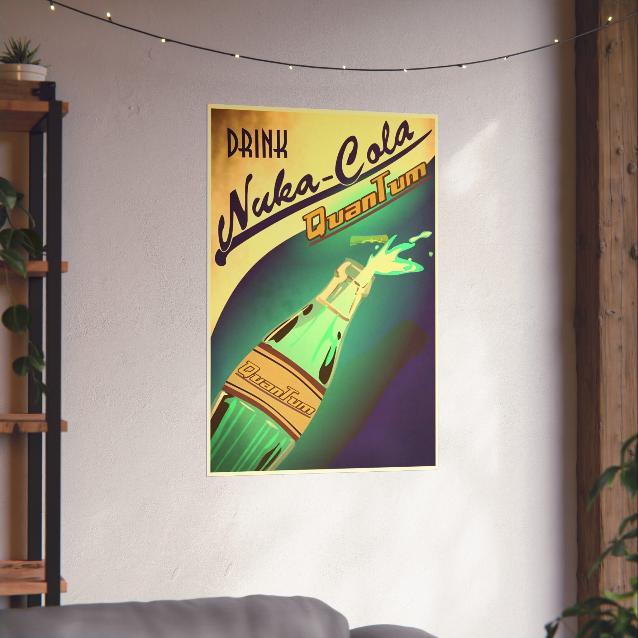 Fallout Quantum Drink Poster, Nuka Cola Vintage Look Poster Fallout ...