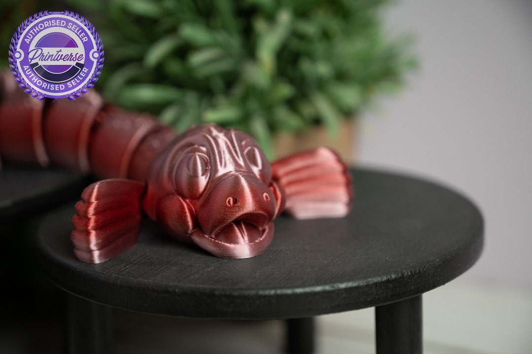 Articulated Eel Stim Toy Fidget Toy Adult 3d Printed Figures ...