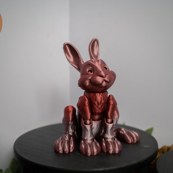 3d Printed Articulated Rabbit - Etsy