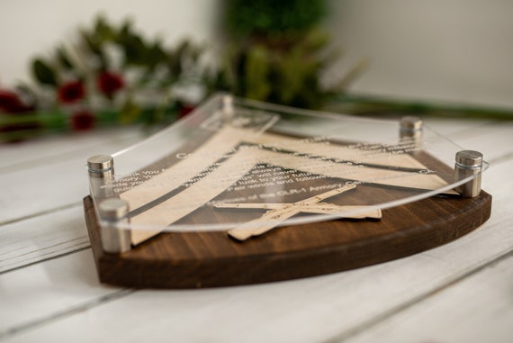Acrylic And Wood Plaque