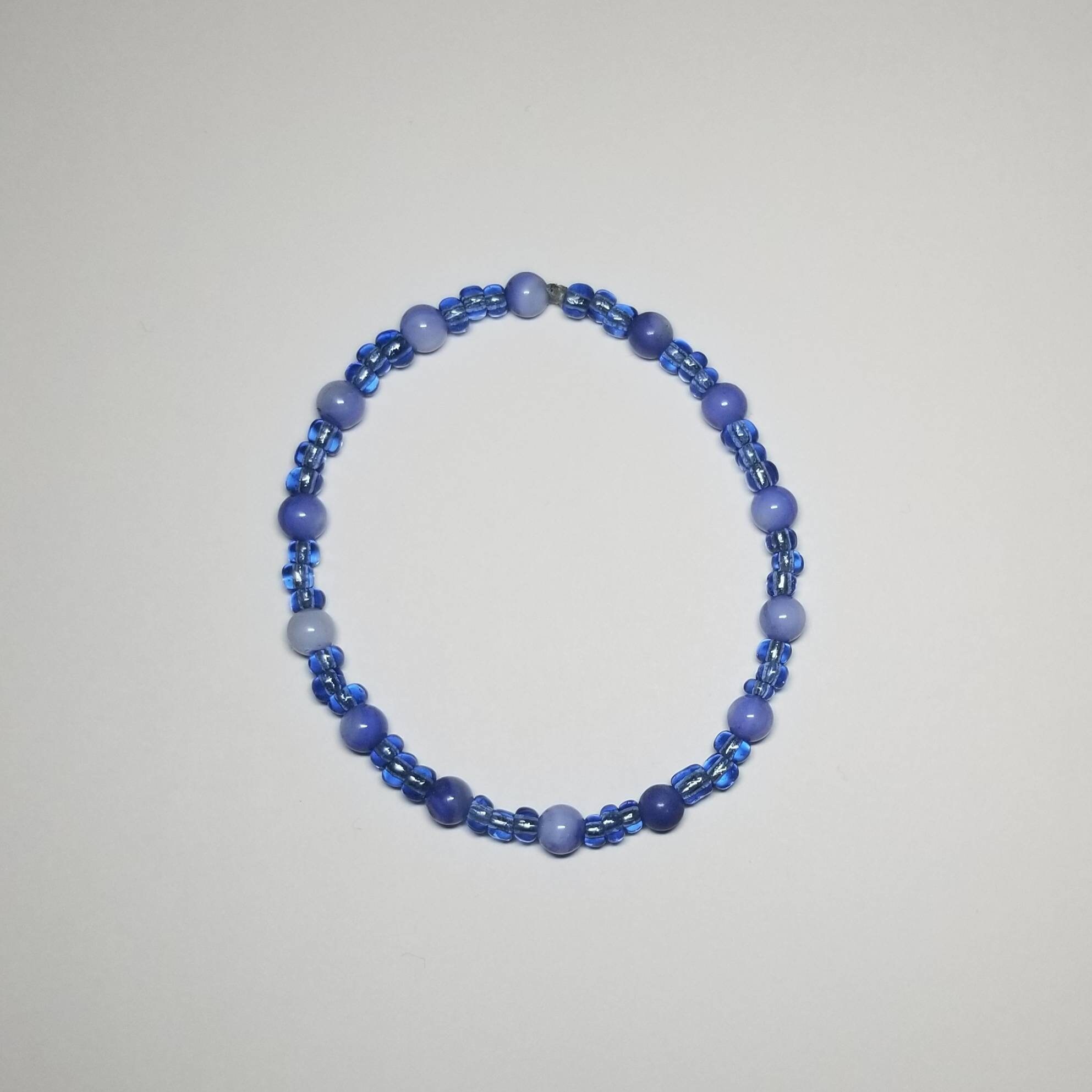 Blue Beaded Bracelet | Etsy