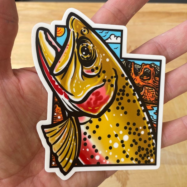 Fly Fishing Sticker - Etsy