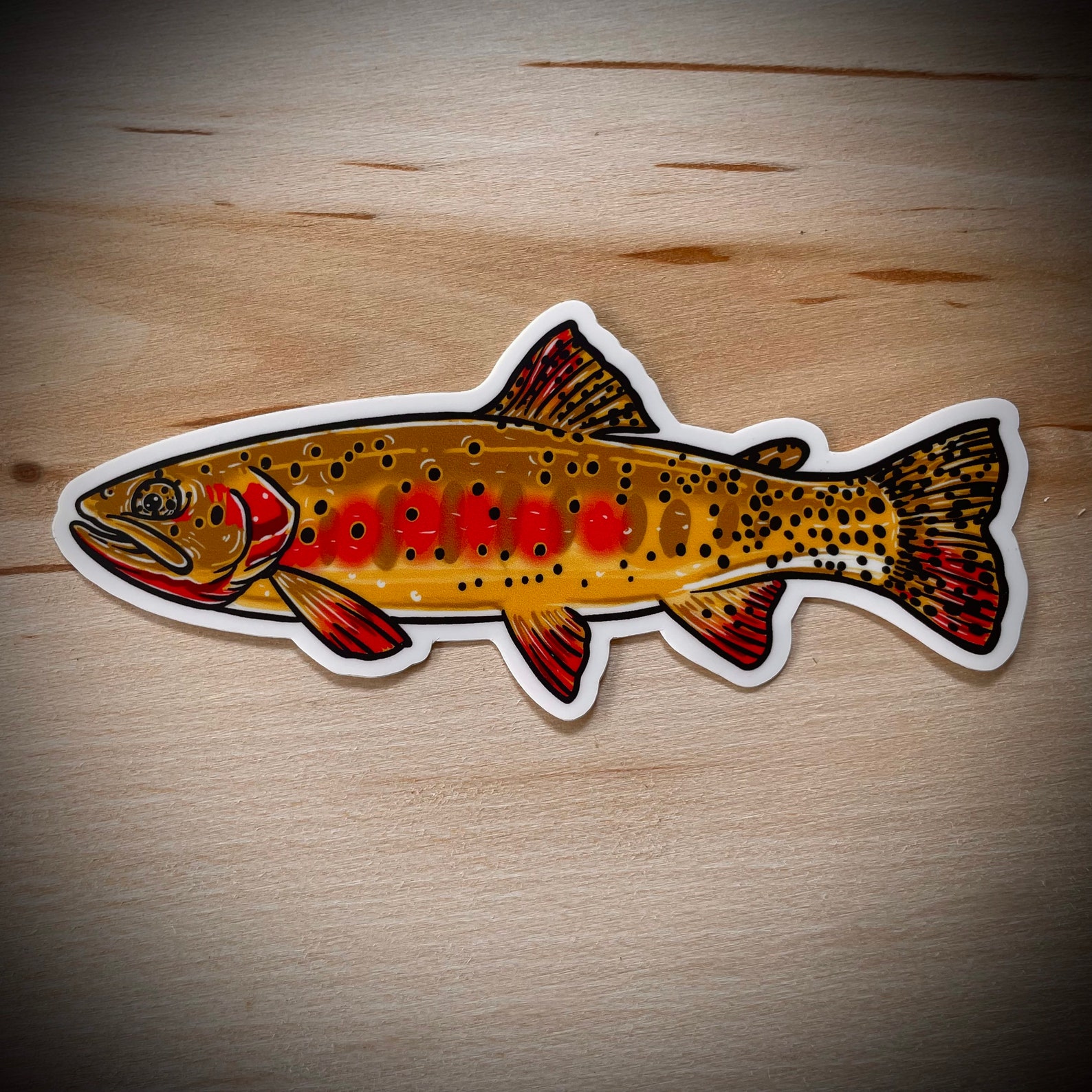 Cutthroat Trout Vinyl Fly Fishing Sticker - Etsy