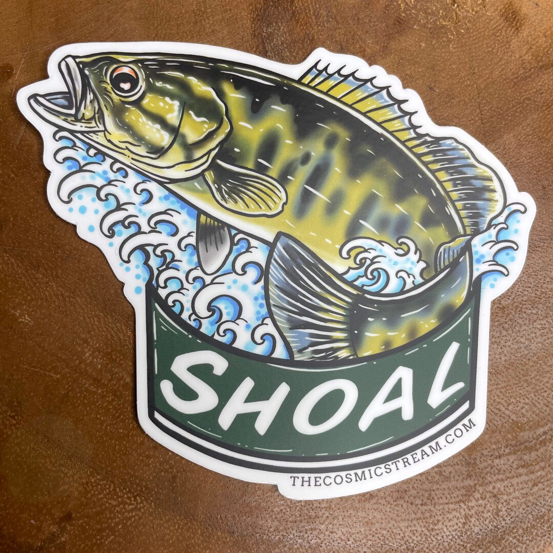 SHOAL Bass Skoal Can Fishing Sticker / Slap - Etsy