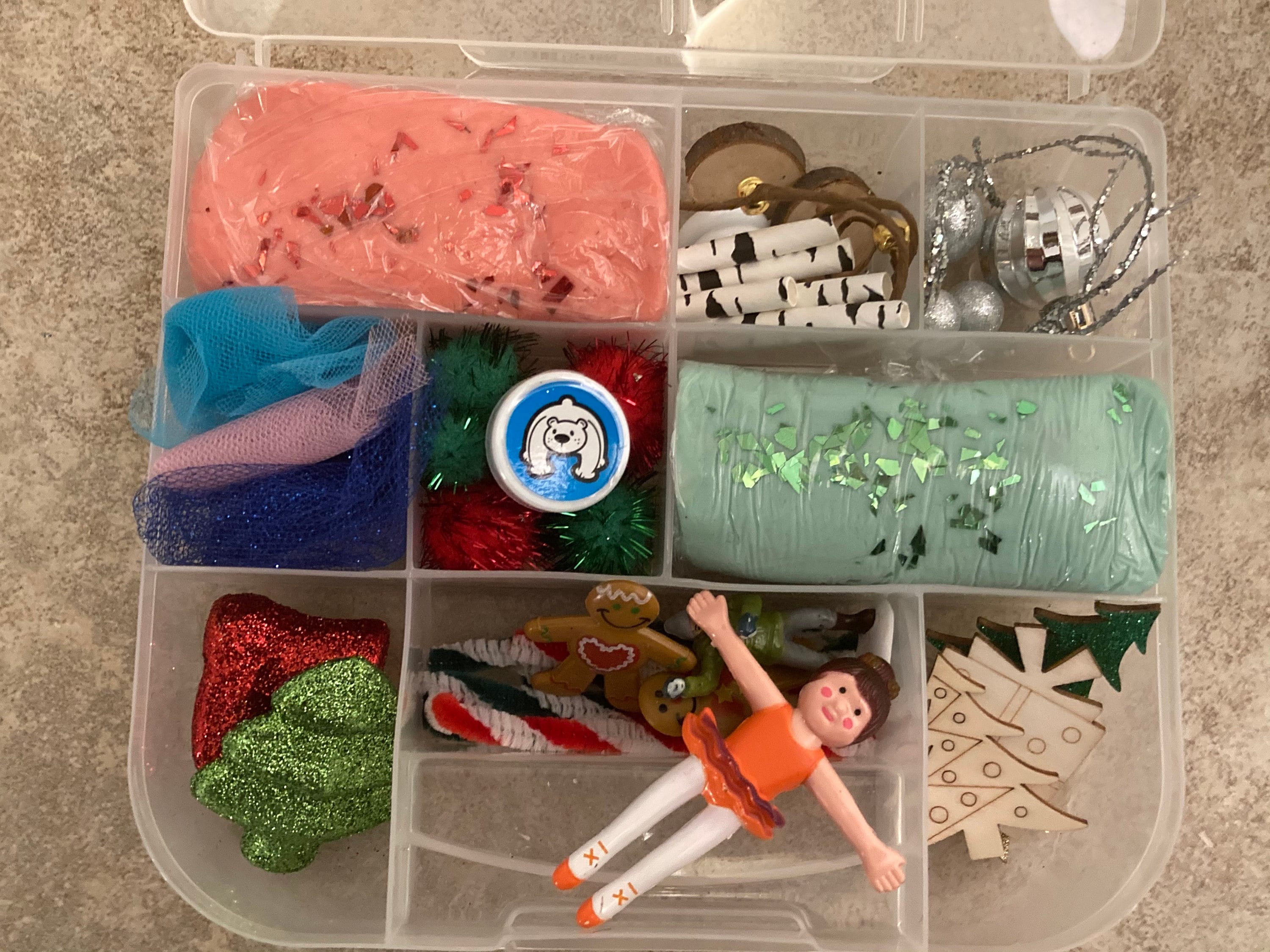 Play Dough Kit, Winter Play Dough Kit, Christmas Sensory Kit, Christmas ...