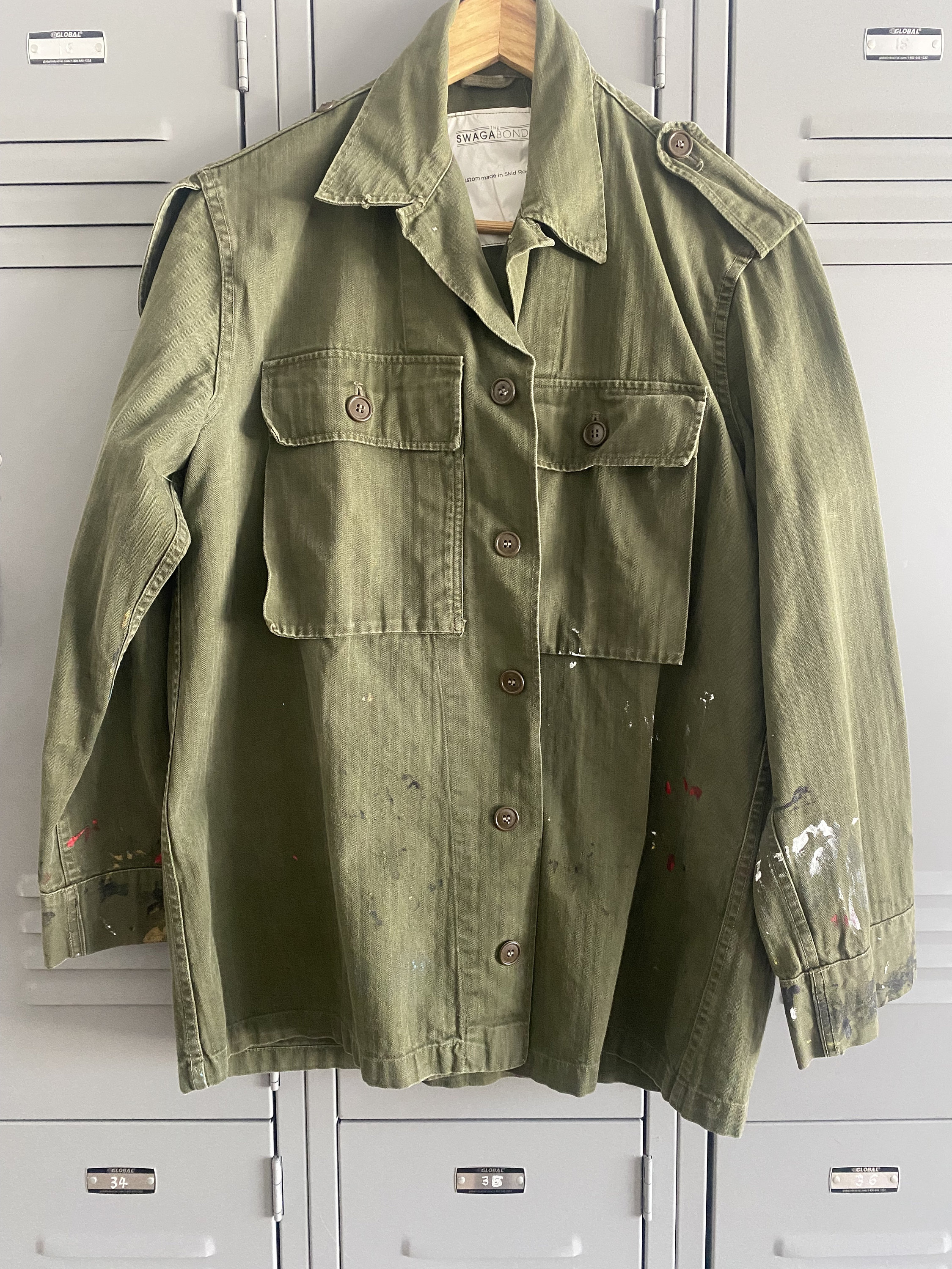 Custom Painted Army Jacket - Etsy