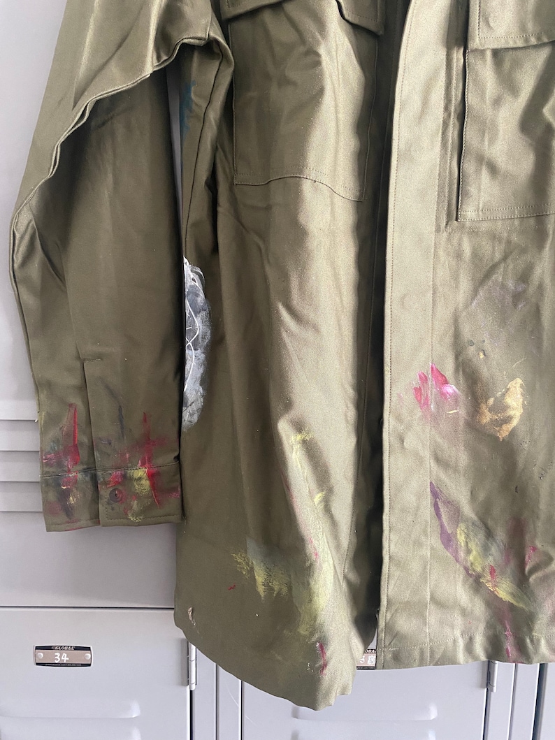 Custom Painted Army Jacket - Etsy