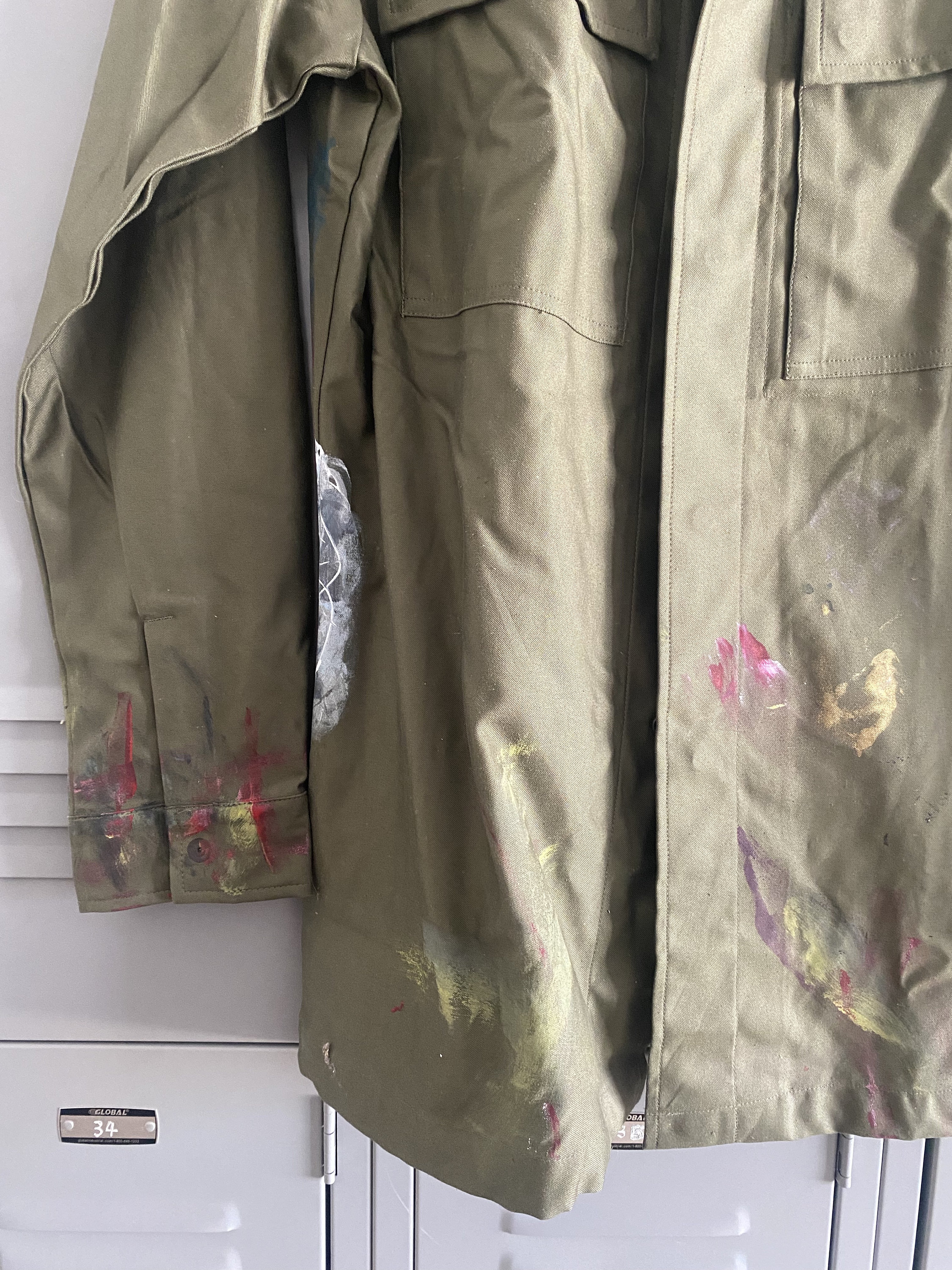 Custom Painted Army Jacket - Etsy