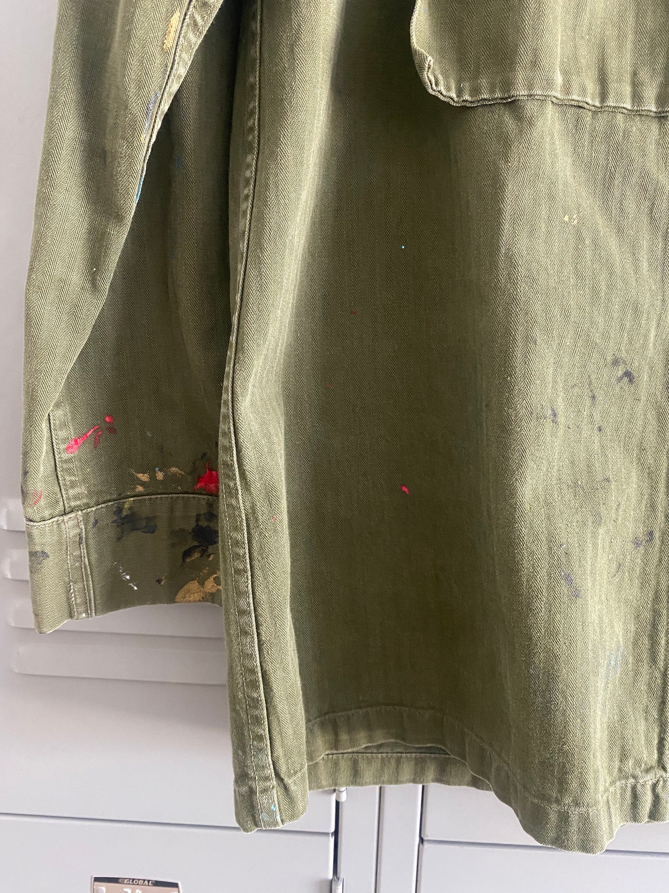 Custom Painted Army Jacket - Etsy