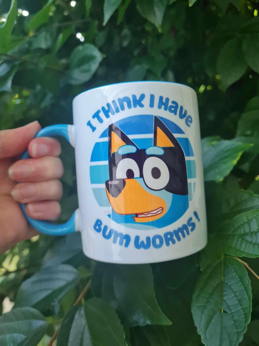 Bluey Mug Bluey Bum Worms Mug Christmas Bluey Custom Mug Bingo Bluey ...