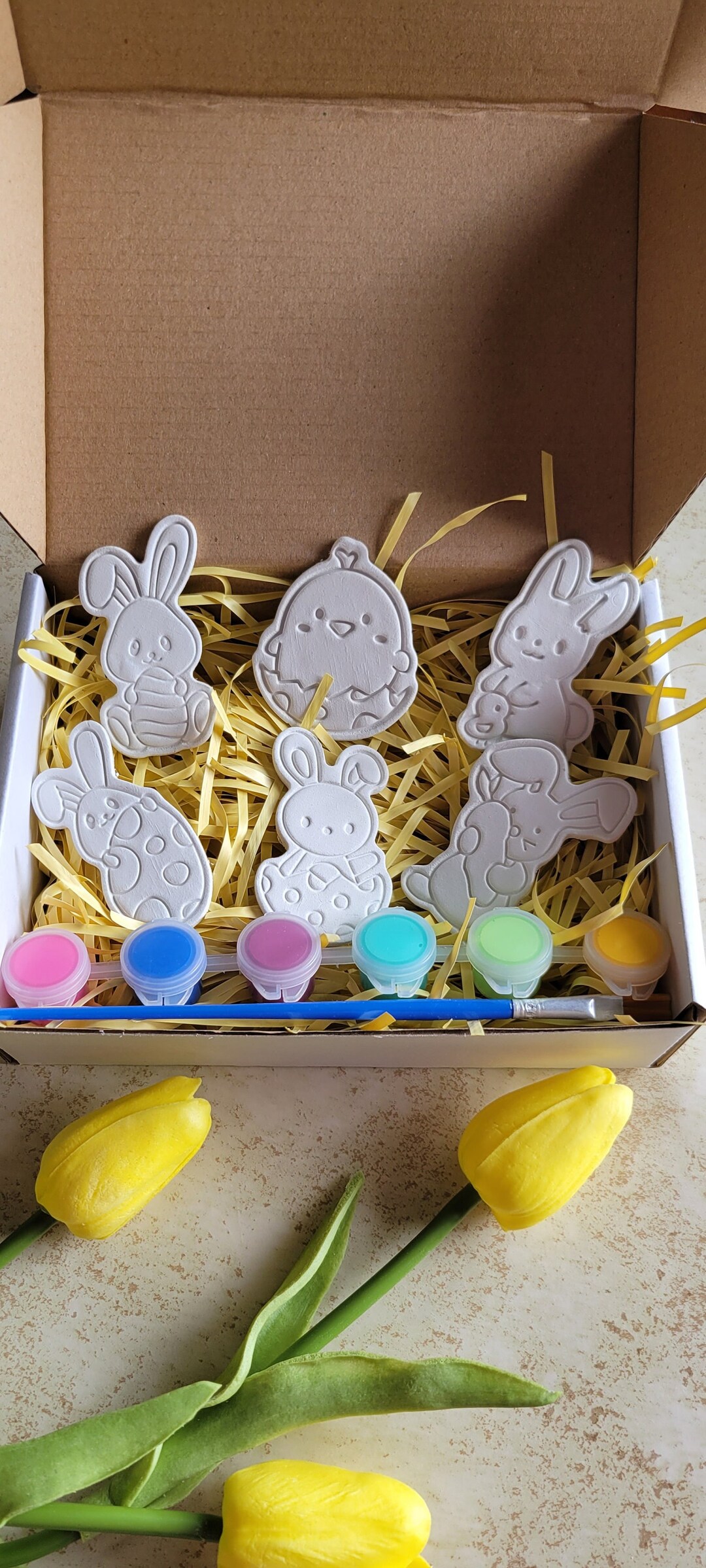 Easter Basket Gift/ Paint Kit/easter Paint Set/easter Favor/kids DIY ...