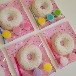 Donut Plaster Favor Kits | Paint Your Own Donuts Party Favors | Kids ...