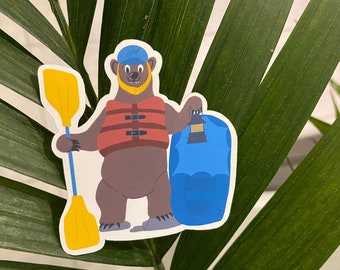 Decal Sticker Angry Grizzly Power Bear Forest Mountain Nature - Etsy