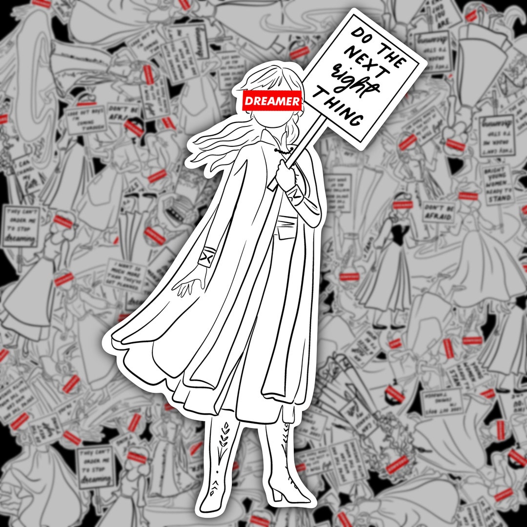 Women of Disney princesses Anna Sticker - Etsy