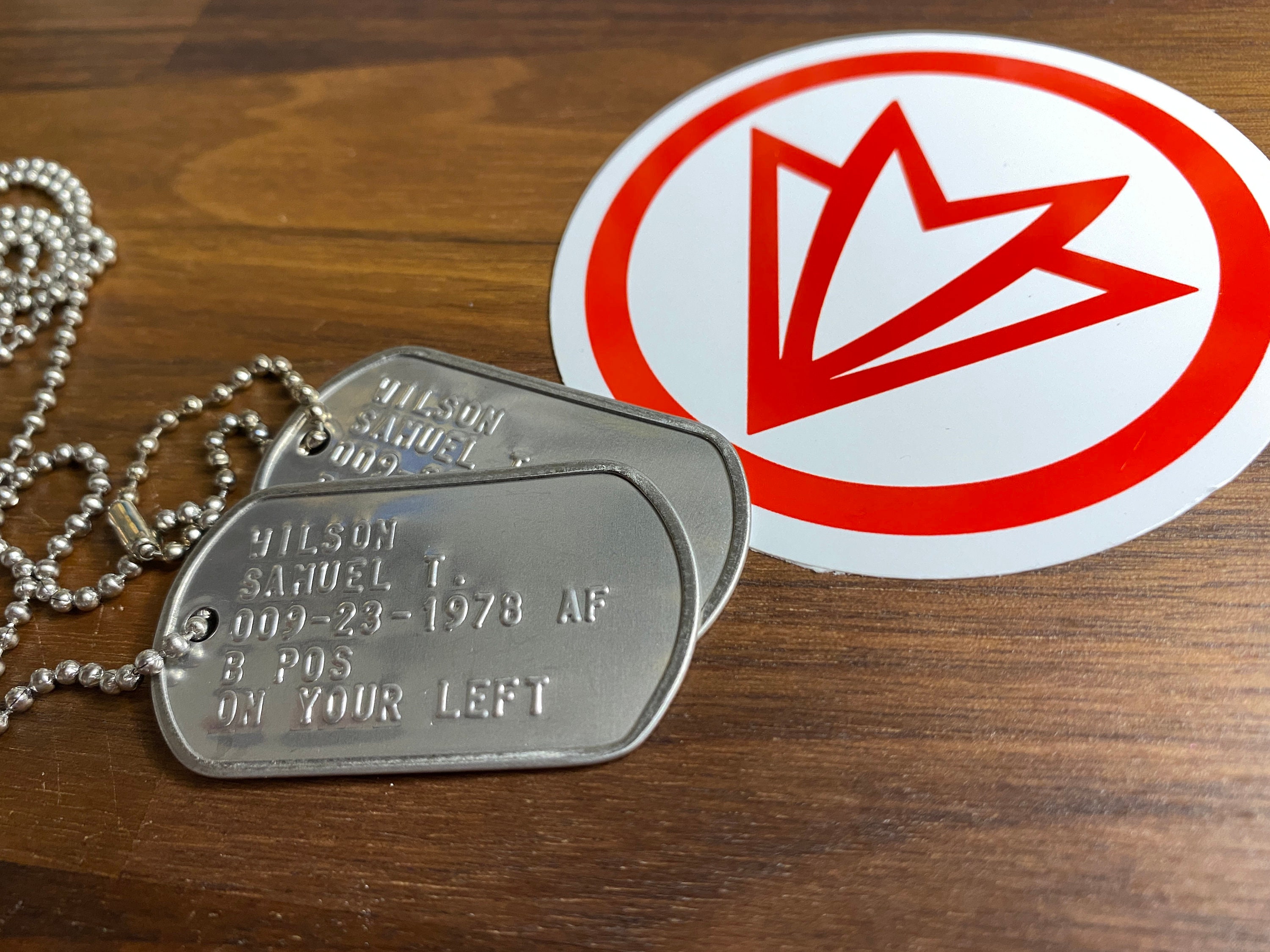 Sam Wilson Dog Tags | Etsy