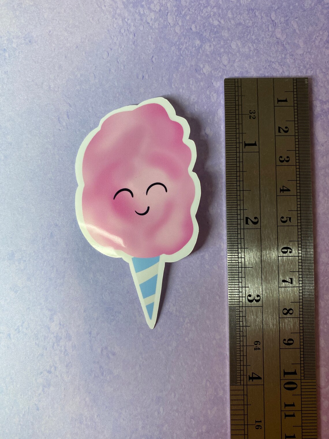 Algodón de azúcar Pegatina de refrigerio lindo - Etsy España