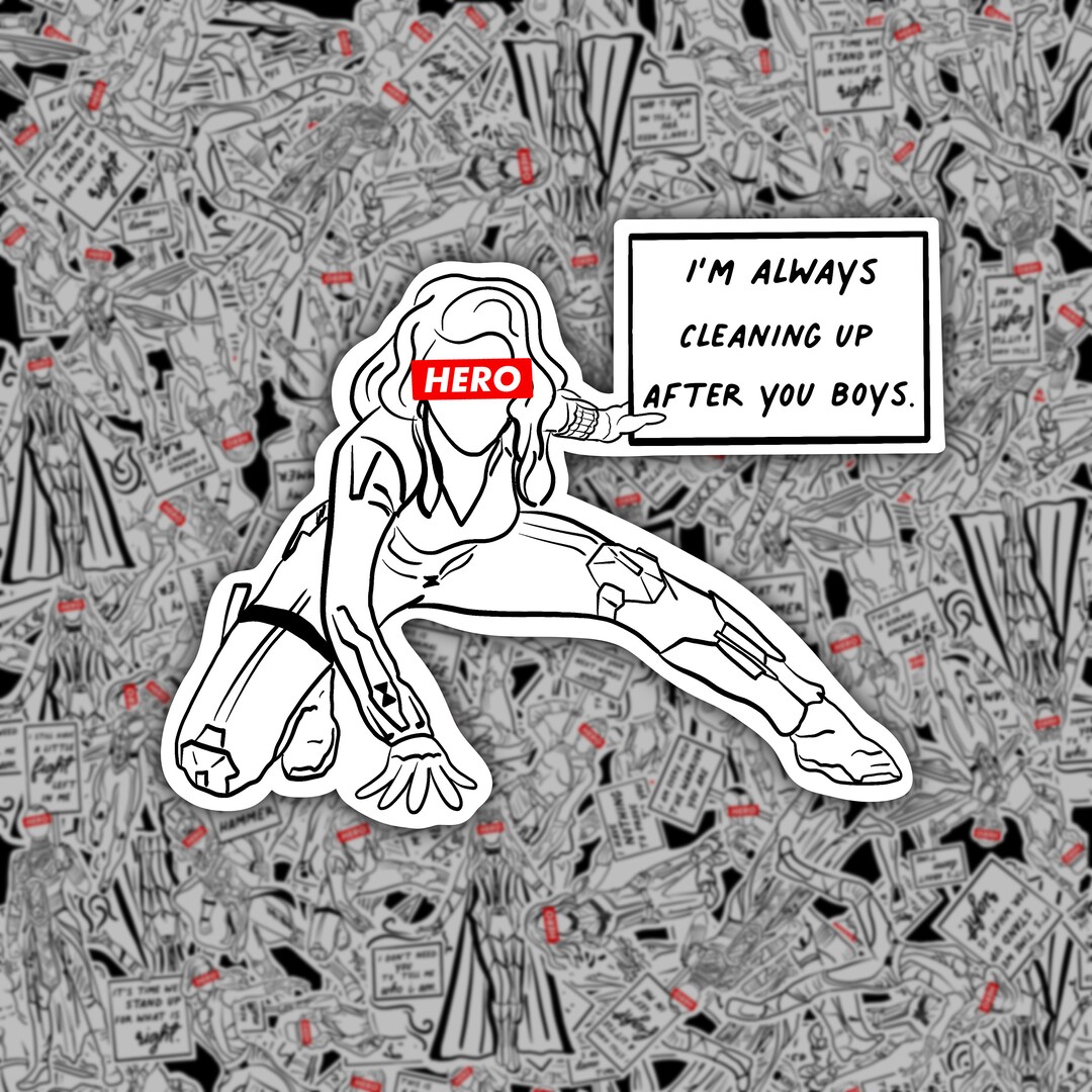 Women of the Multiverse Black Widow Sticker - Etsy