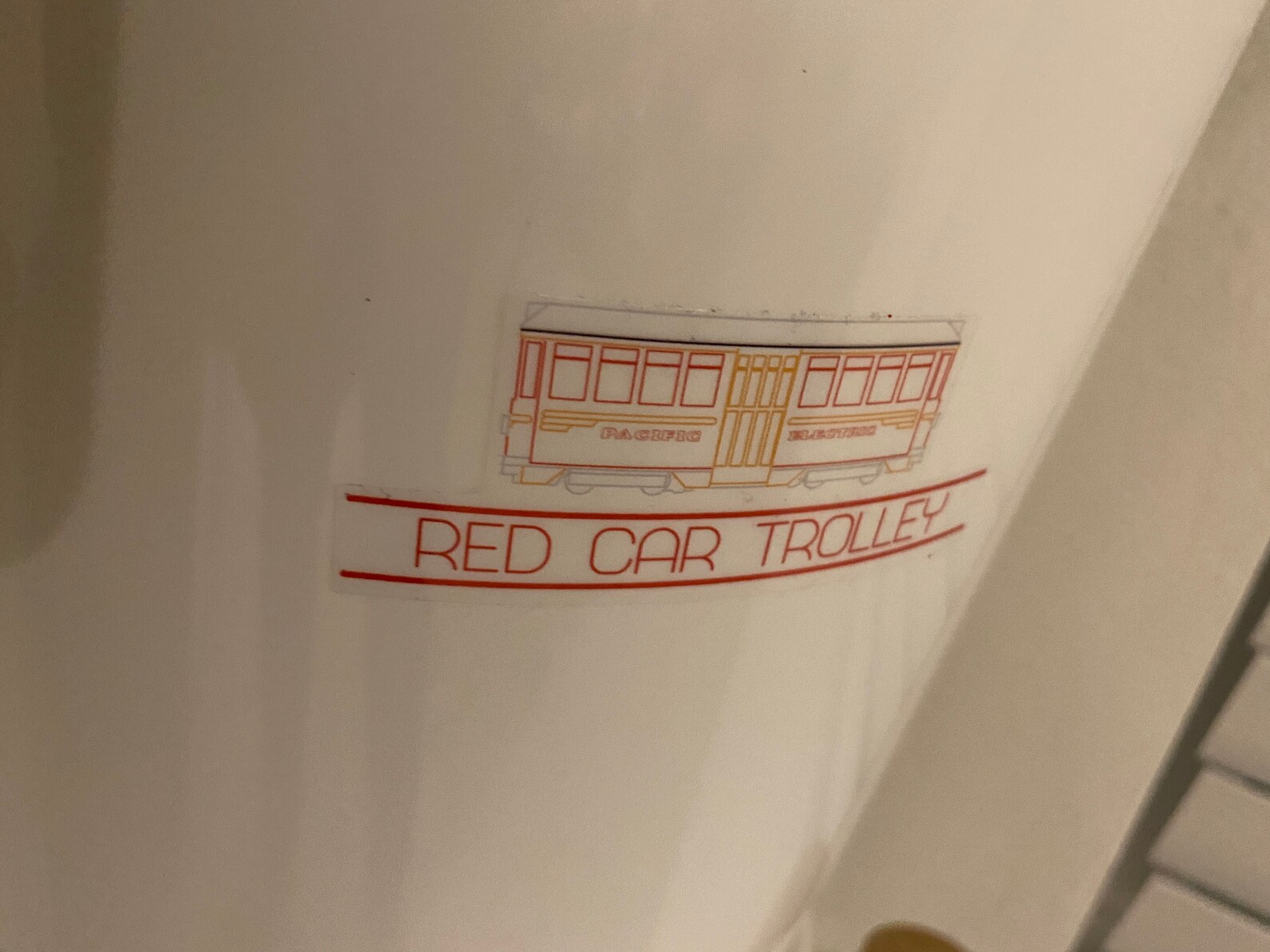 Red Car Trolley Sticker - Etsy