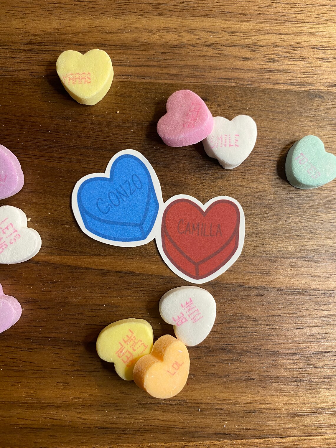 Candy Heart Couples Muppets Sticker Set - Etsy