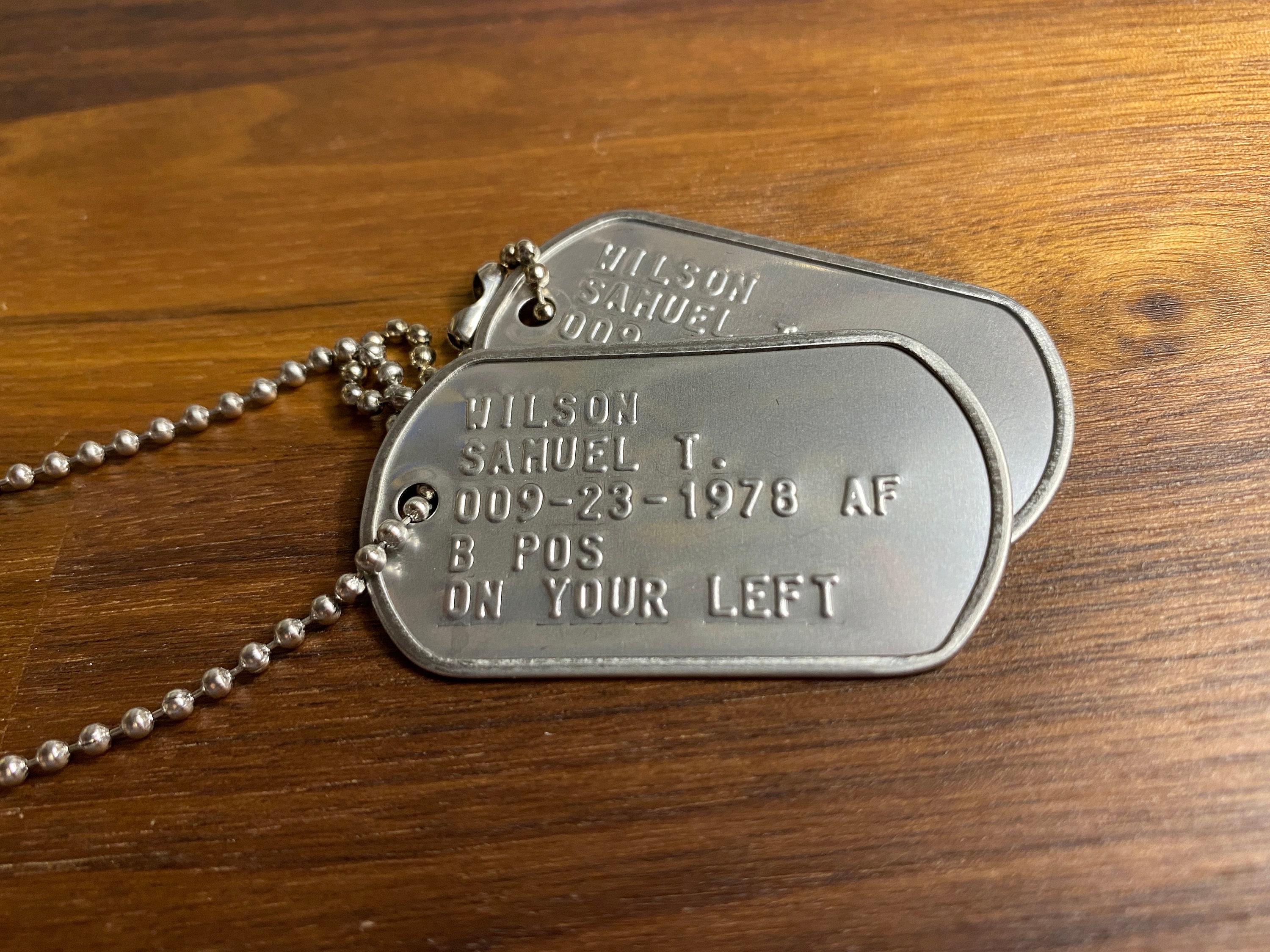 Sam Wilson Dog Tags | Etsy